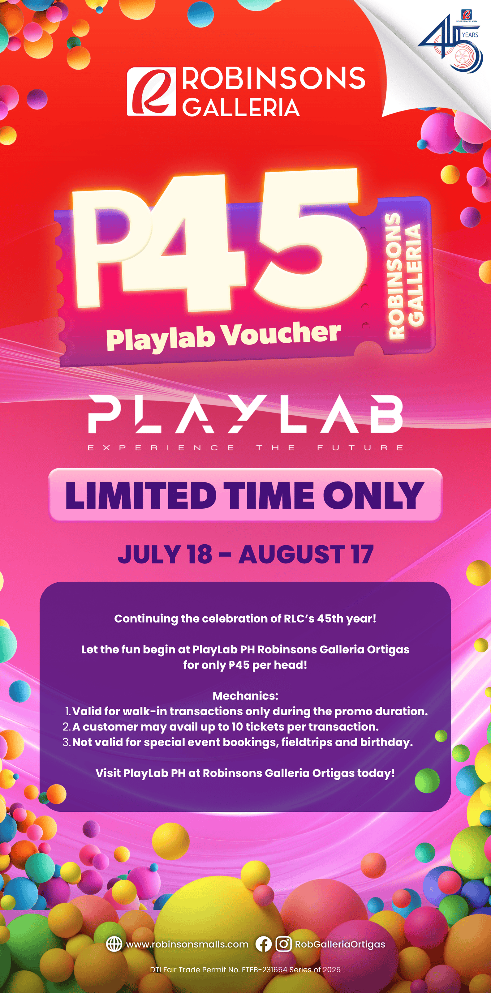 PlayLab Promo at Robinsons Galleria | Robinsons Malls